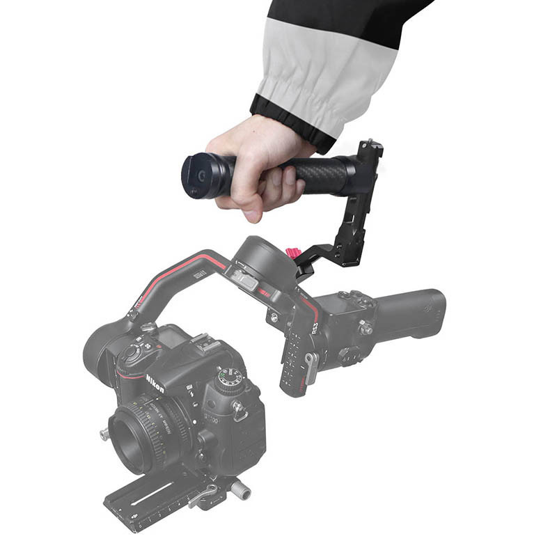 Hand Grip For DJI Ronin RS3 RS4 Pro Gimbal Adjustable Carbon Fiber Quick Switch Side Sling ...