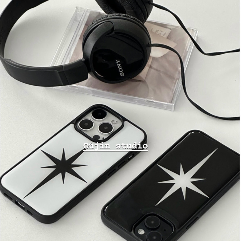 Ins Blogger Same Style Couple Sweet Cool High-End Feeling Black White ...