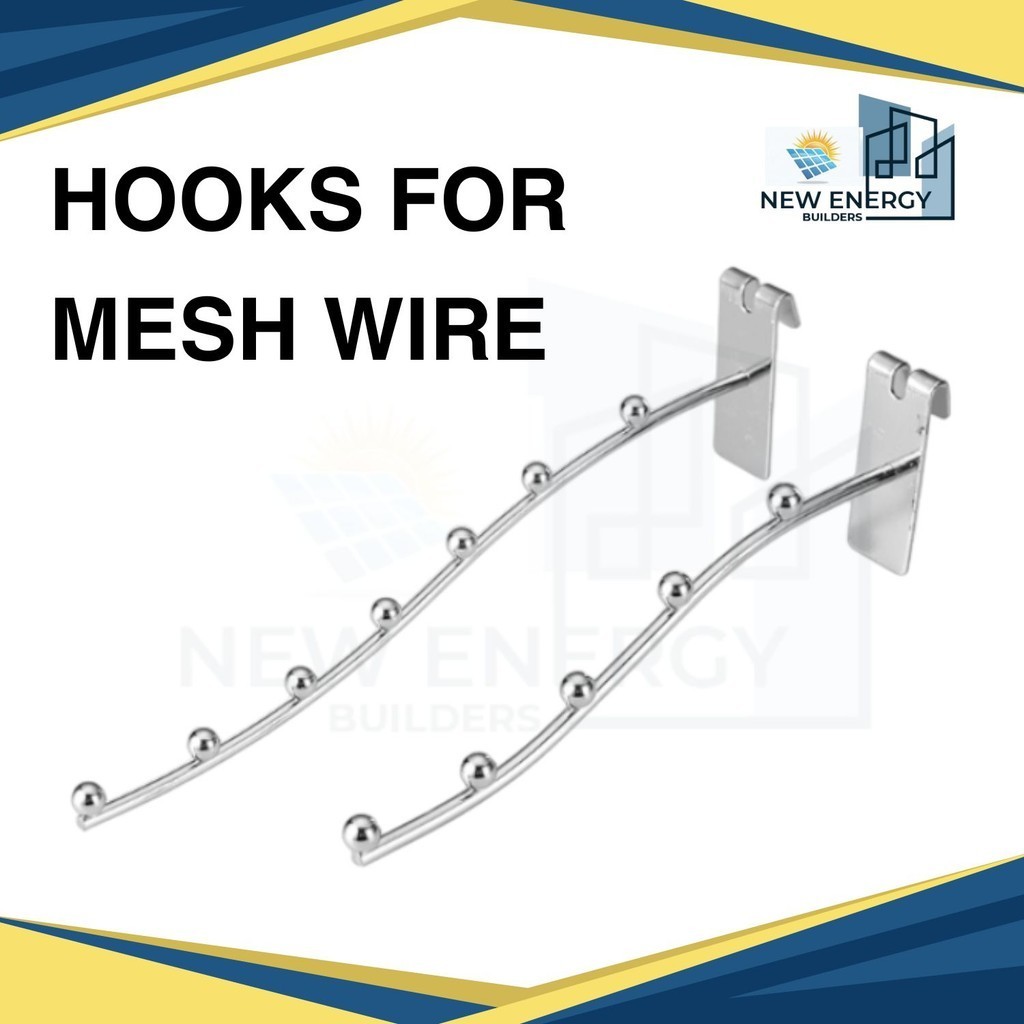 N.E.B || Hooks Organizer Wave for Wire Mesh/ Grid Panel Display Hook ...