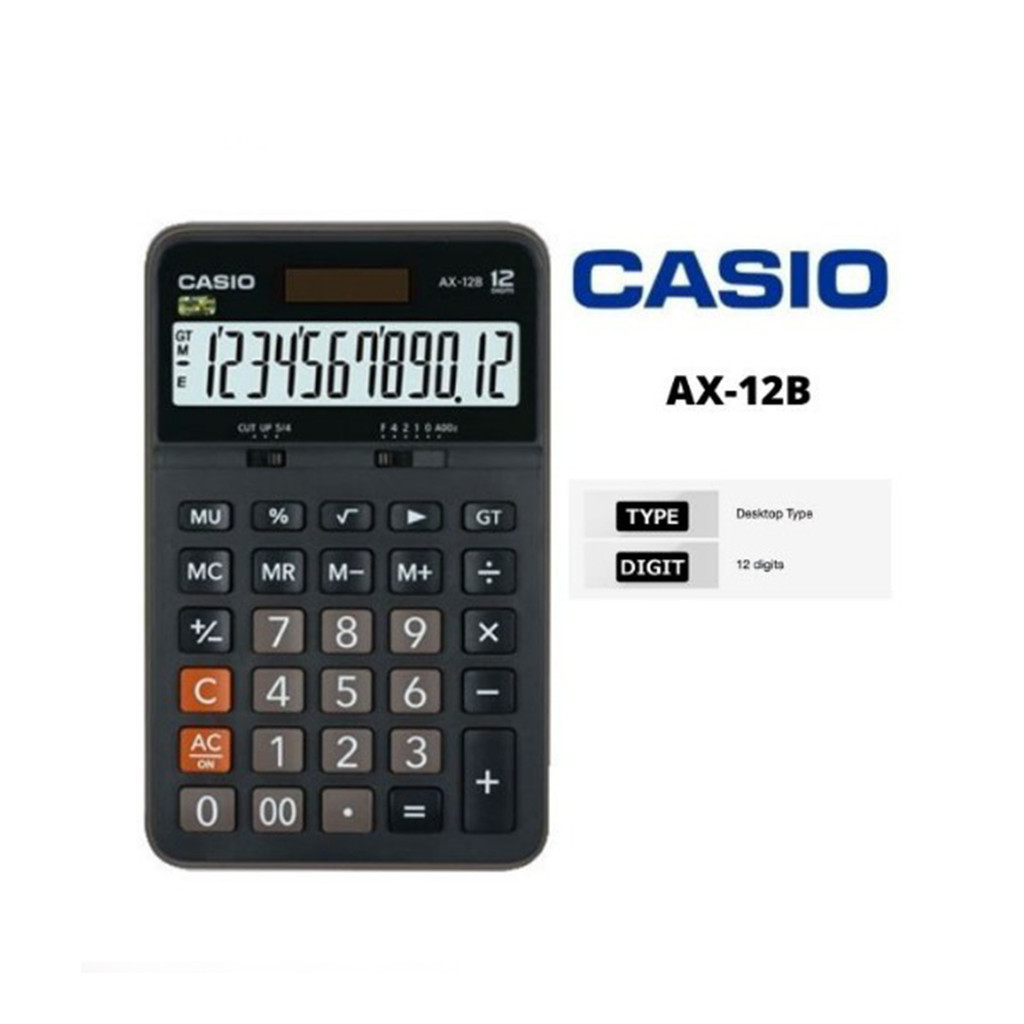 Casio Ax-12B Value Series Shop and Field Calculators (100% Original ...