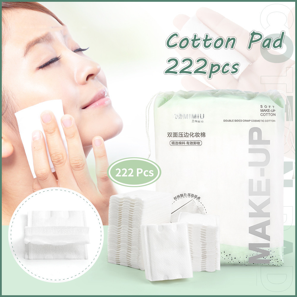 222pcs Disposable Cotton Pad Cosmetic Makeup Remover 50/220 PCS Cotton ...