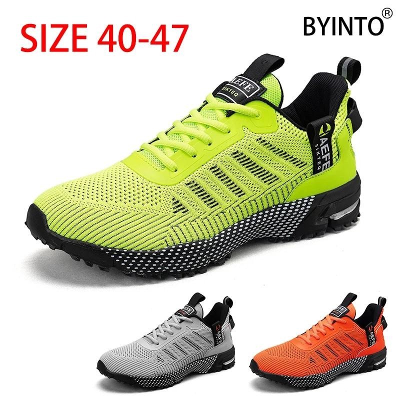Big Size 40-47 Men Sports Running Shoes Ultralight Breathable Mesh Male ...