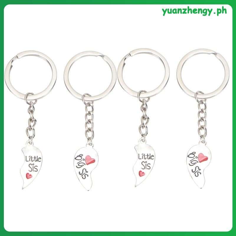 4 PCS Keychain Best Friend Puzzles Fob Friendship Keychains Sister Love ...