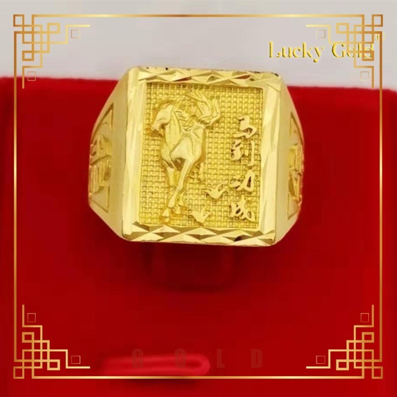 [Lucky Gold]Win Instant Success Alluvial Gold Open Ring Fashion ...