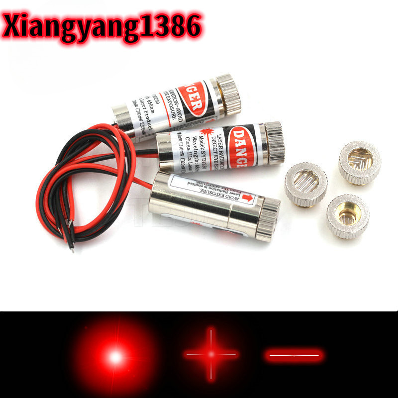 12mm laser diode laser head 5mW 650nm red dot/line /cross laser tube ...