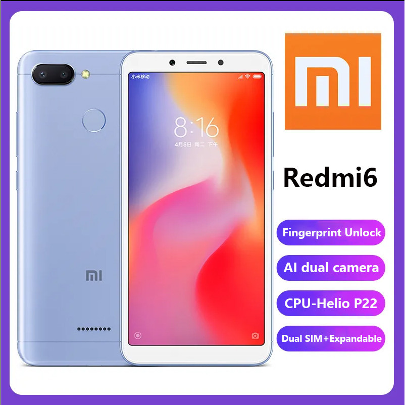 Celular Xiaomi Redmi 6 Smartphone 3GB 64GB 4G LTE Mobile Phone In stock ...