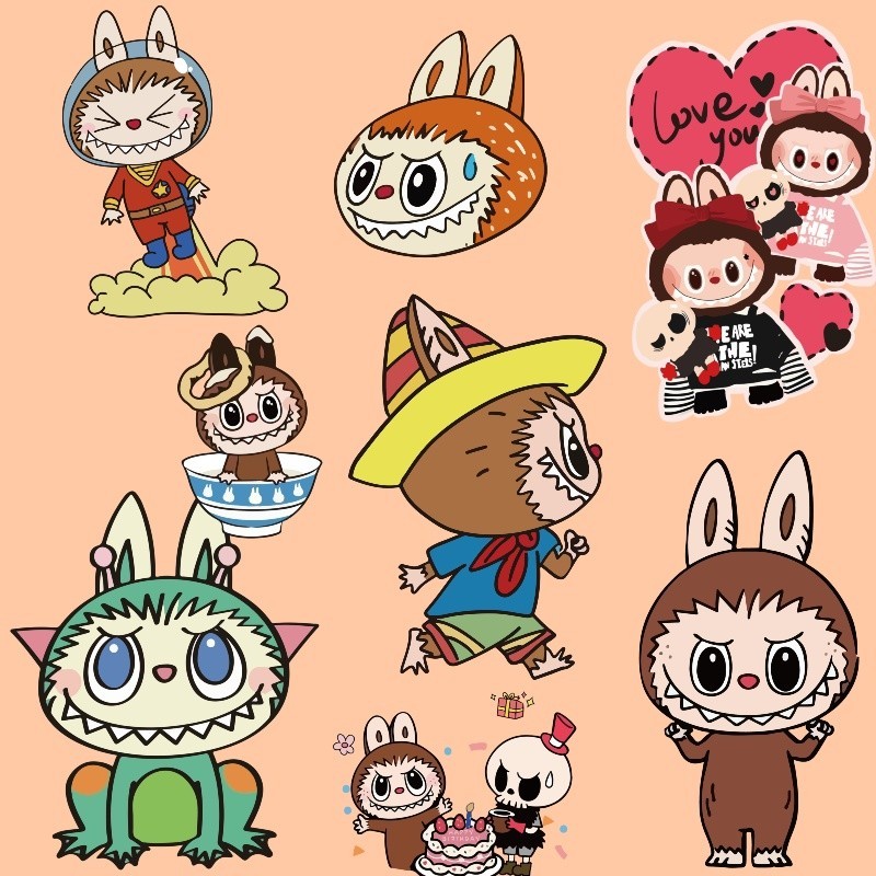 POPMART Labubu Cartoon themed heat transfer printing, hot stamping, and ...