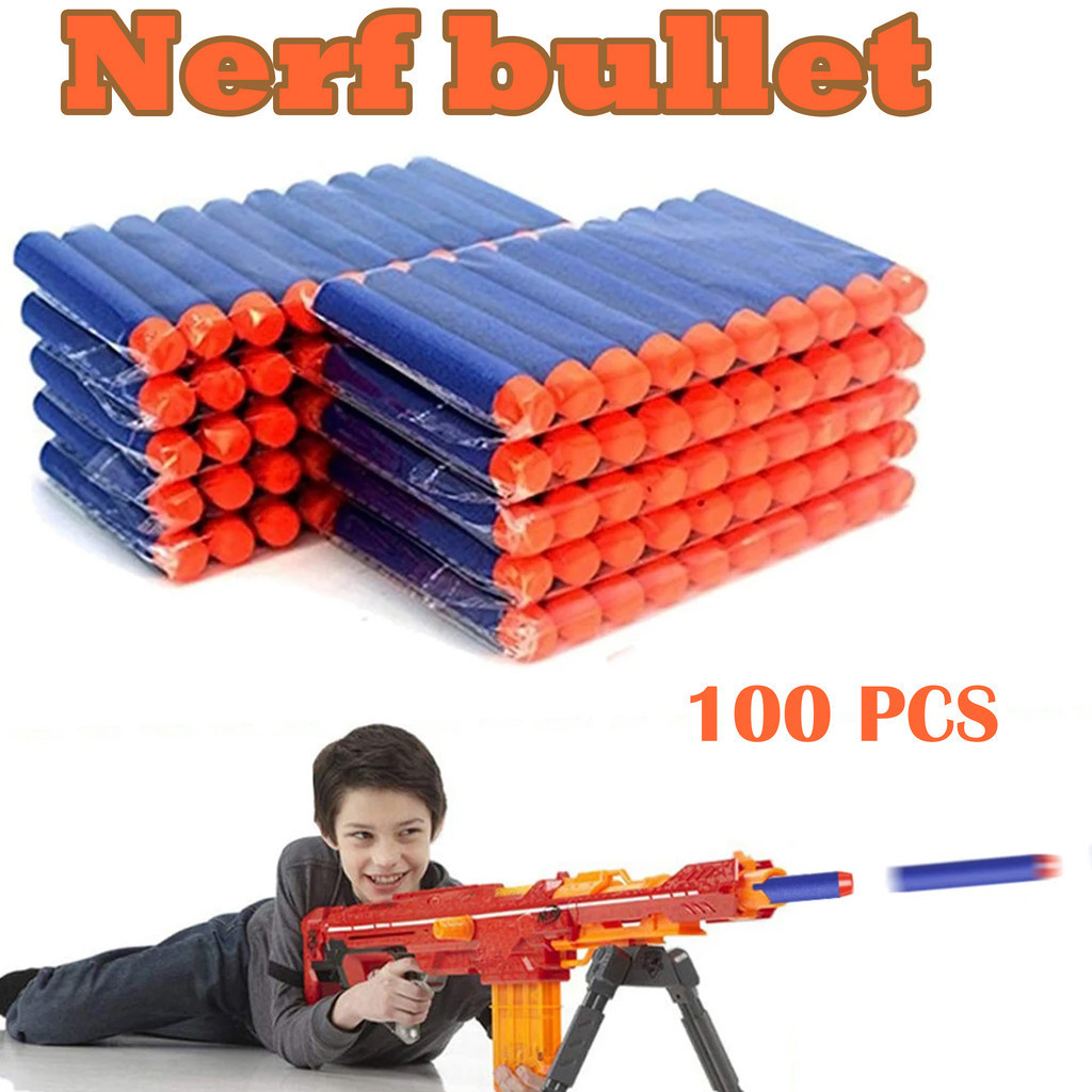 100pcs Soft Bullet Bullet Kids Toy, Refill Bullet Darts For N-strike ...