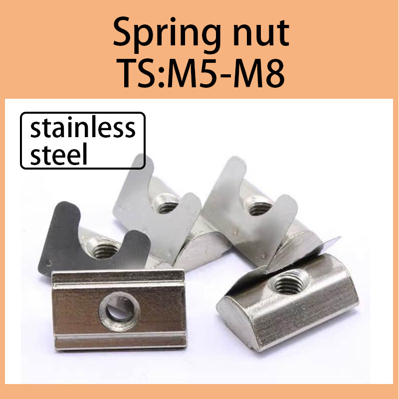 304 stainless steel pinball Nut spring nut with steel ball nut with ...