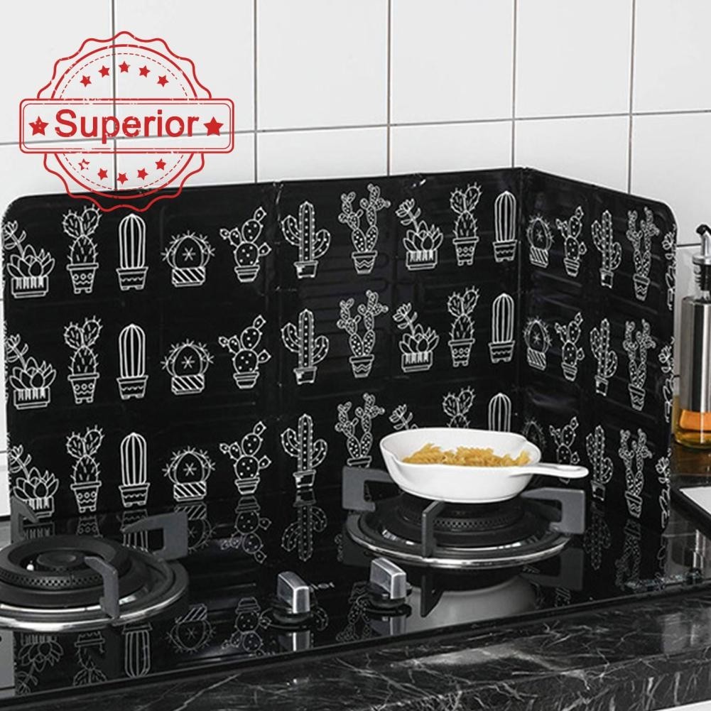 Aluminum Splatter Guard Fry Screen Shield Cooking Oil Cover Gas Stove ...