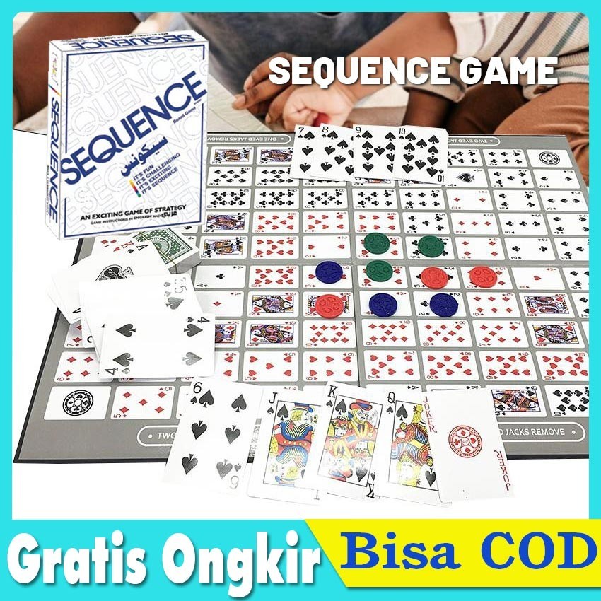 Fun Sequence Boardgame Toys Sequence Party Family Kids Toys Card ...