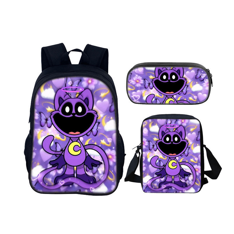 Catnap smiling critters backpack Student backpack+shoulder bag+pencil ...