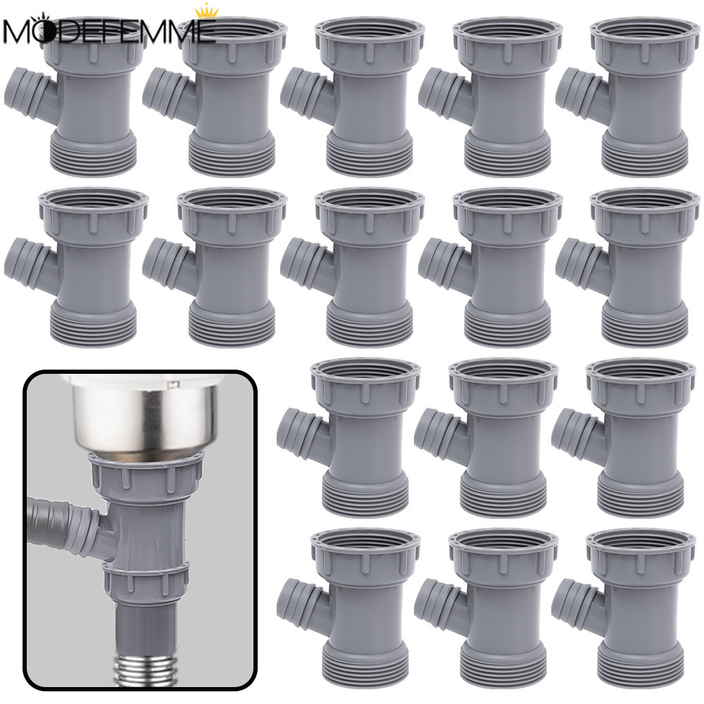 4/3/1PCS Kitchen Sink Drain Pipe Adapter - Thread Hose Connectors ...