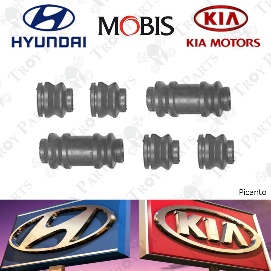 (6pc) Kia Hyundai Rear Disc Brake Caliper Pin Boot 58102-02701 for Kia ...
