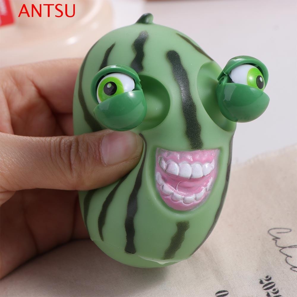 ANTSU Watermelon Pinch Toy, Slow Rebound Explosive Eye Eyes Popping Out ...