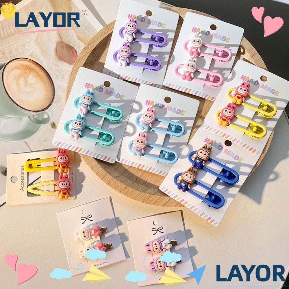 LAY Hair Clip, POP MART Labubu Korean Hairpin, y2k Style Kawaii Cute ...