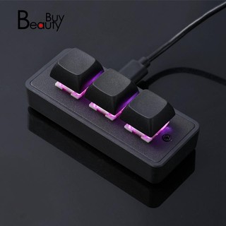 APAYADO Custom Mini Keypad 3 Keys Programming Macro Keyboard Copy Paste Cut USB Mechanical ...