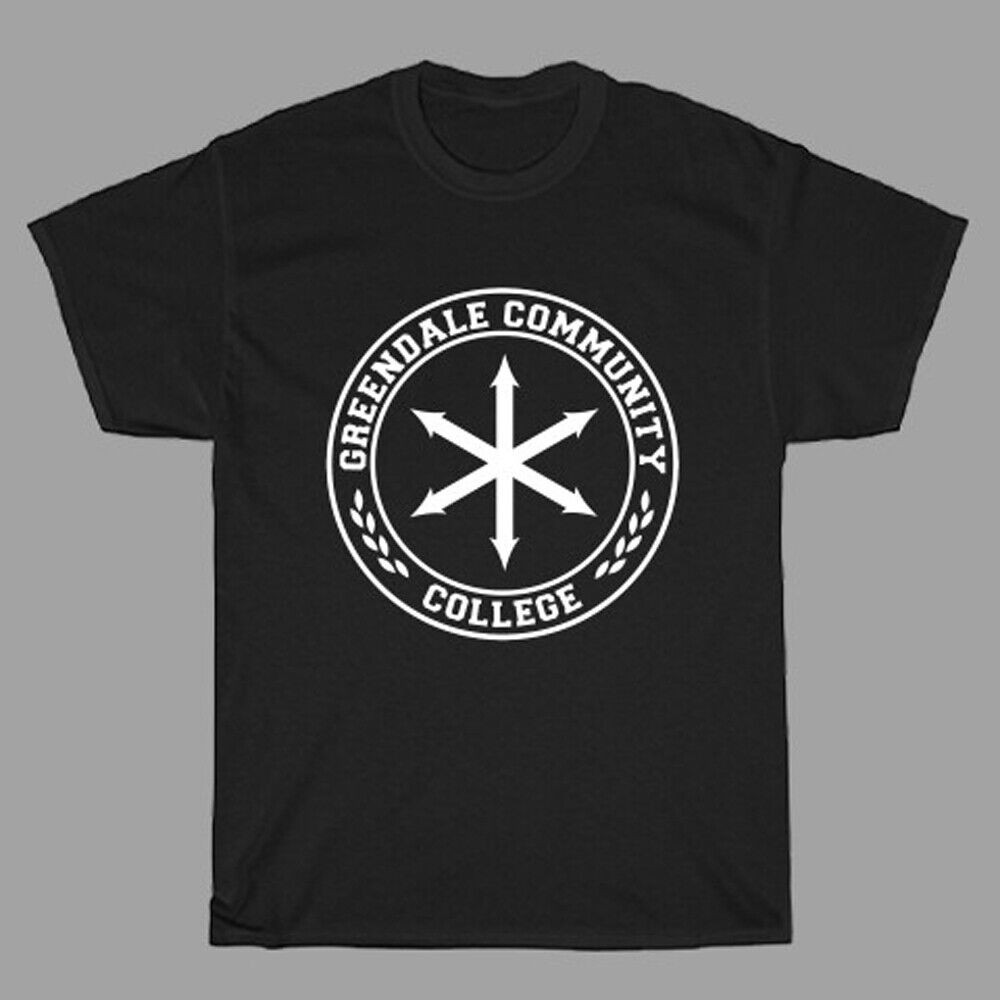 Greendale Community College Logo Men'S Black T-Shirt | Shopee Philippines