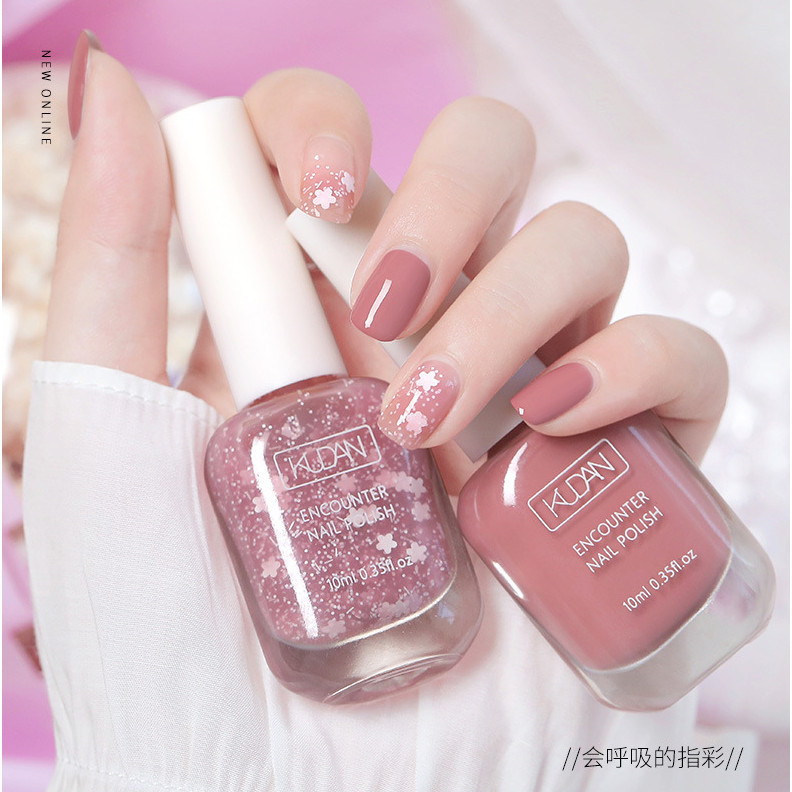 New nail polish fine flash no-bake non-peelable transparent nail polish ...