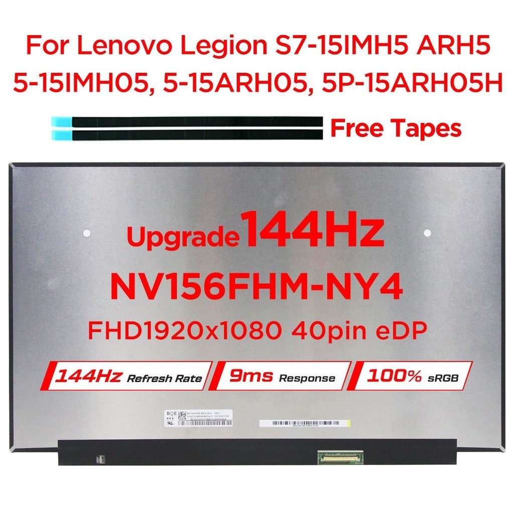 RQ+15.6" 144Hz Laptop LCD Screen NV156FHM-NY4 Fit LP156WFG-SPP1 For ...