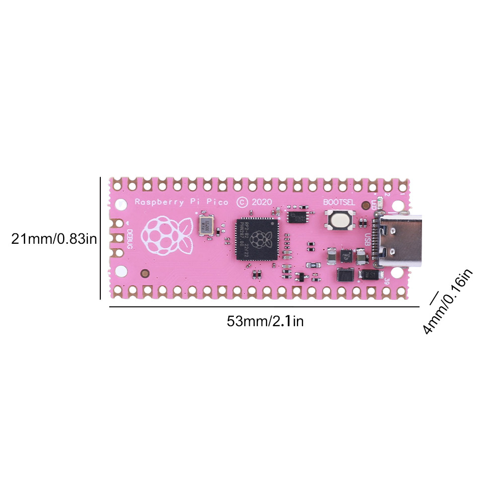 RP2040 Development Board for Raspberry Pi Pico Dual-Core 264KB ARM ...