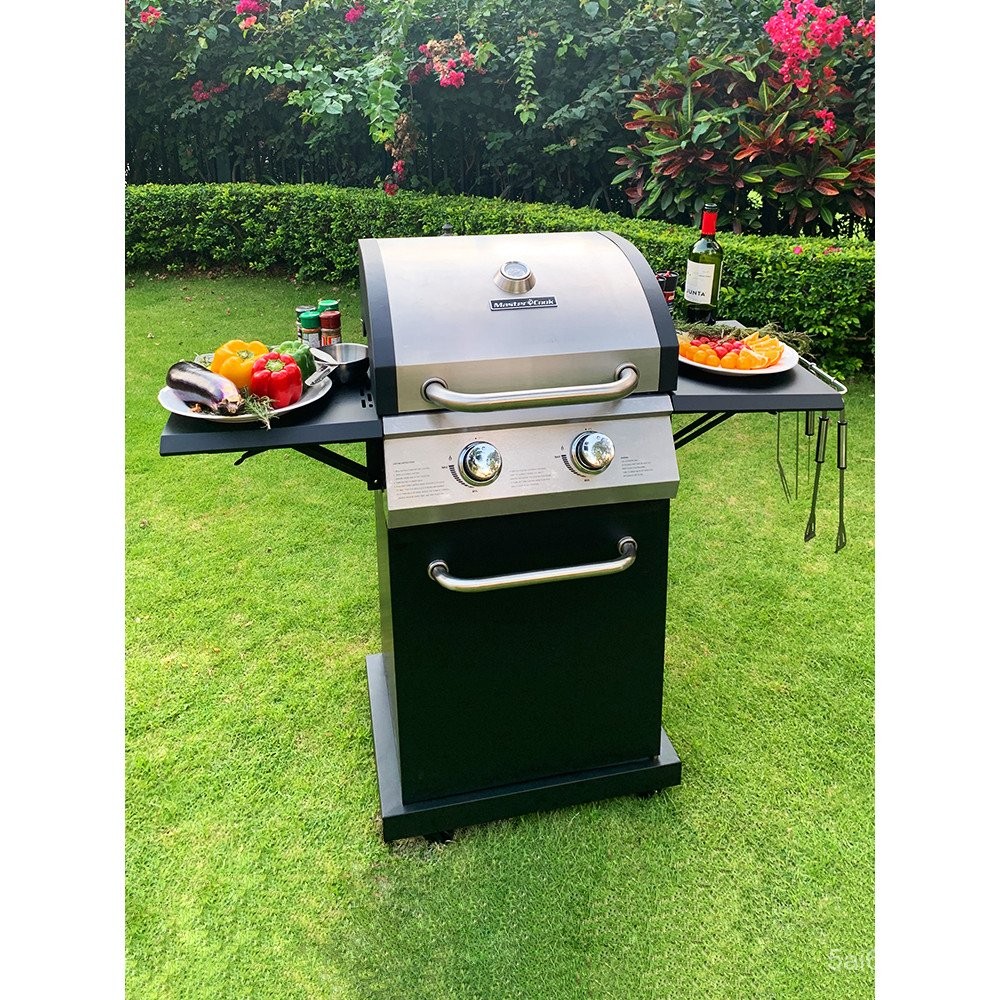 Villa Courtyard BBQ Grill Stainless Steel Gas Grill Patio BBQ Grill ...