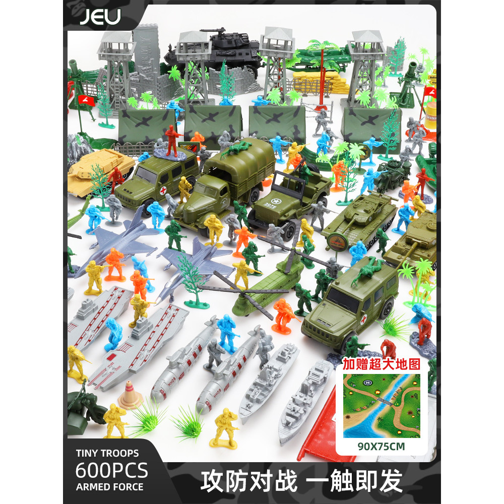 JEU Old Military Miniature Soldier Model Toy Soldier Sand Table War ...
