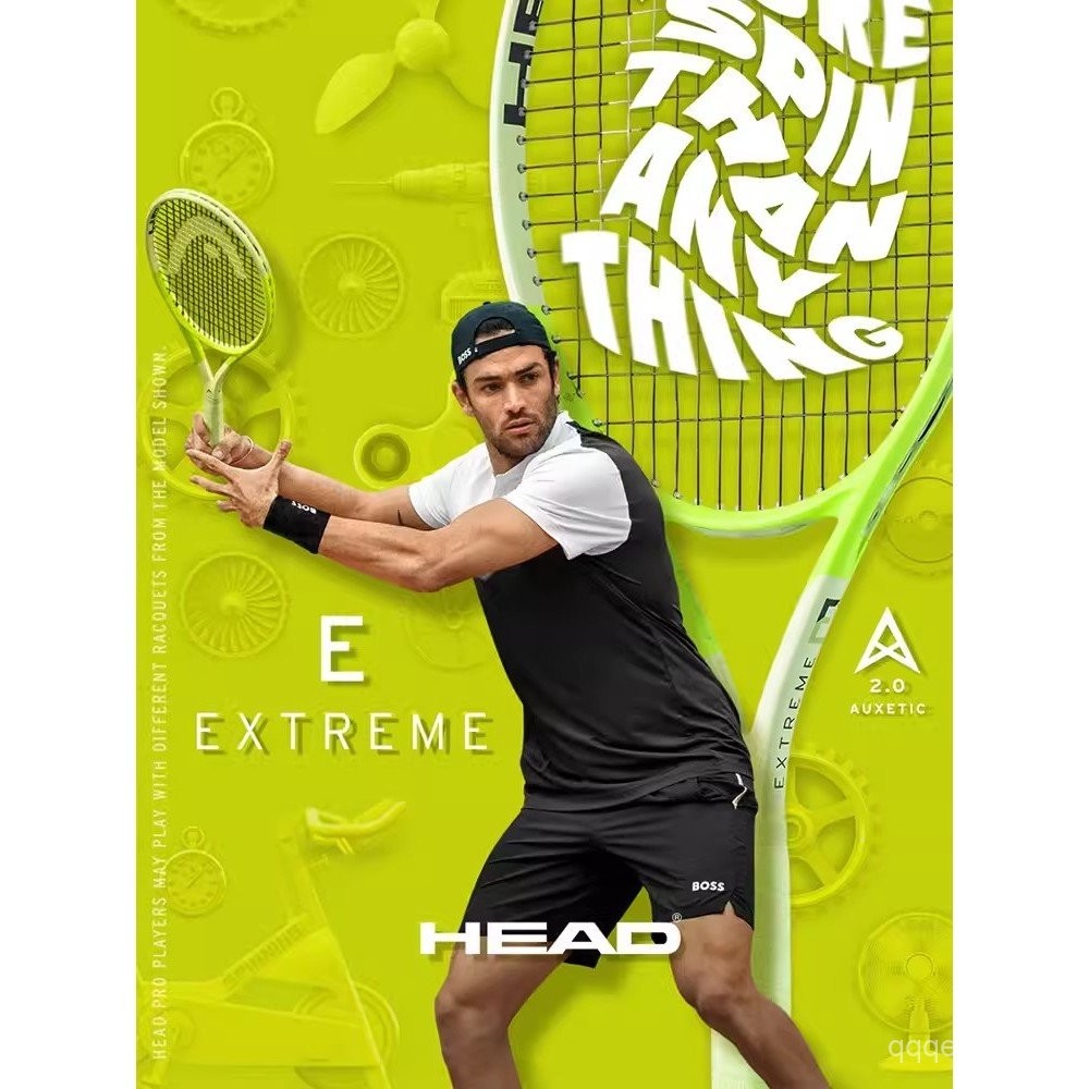 HEAD Hyde L3Berrettini Tennis Racket EXTREME Avocado Color Full Carbon ...