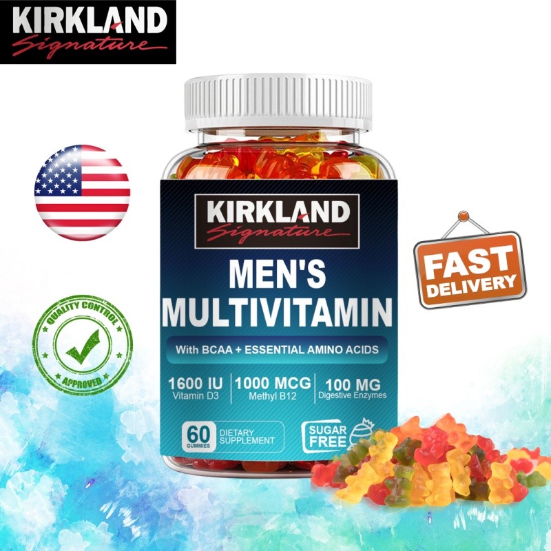 KIRKLAND Men's Multivitamin Gummies, Boost Immunity, Promote Healthy ...
