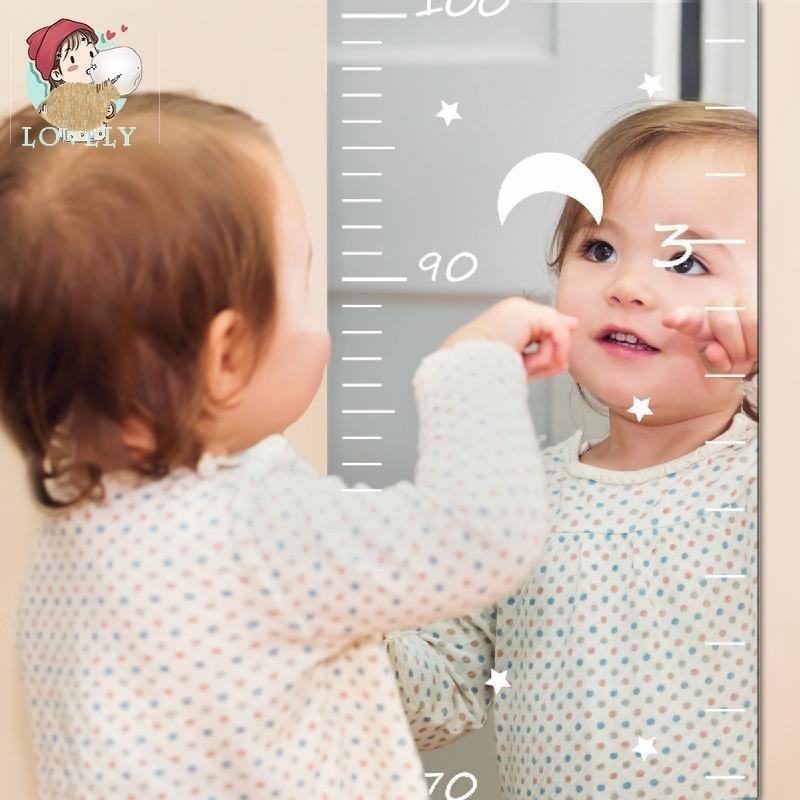 Mirror Growth Chart for Wall, Puzzle Mirror Height Chart Acrylic Height Measurement Ruler for ...
