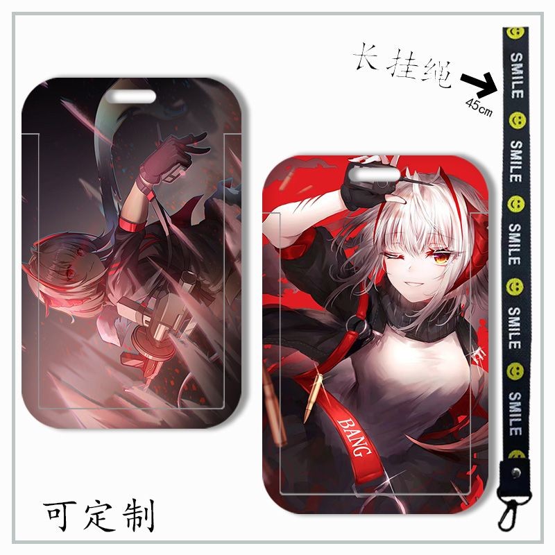 Arknights W DIY Student Card Set Campus Card Bus Card Holder Personal ...