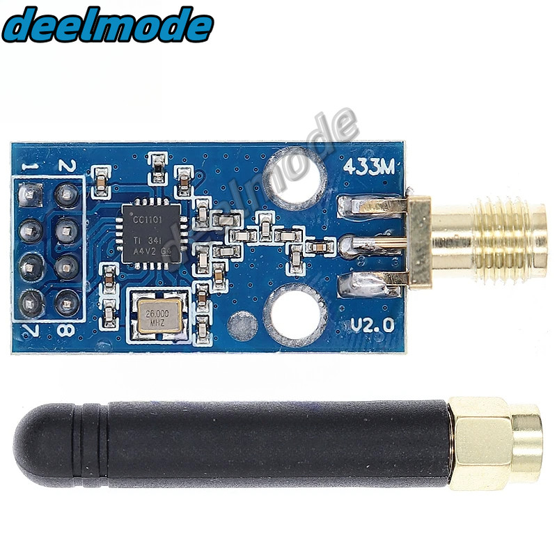 CC1101 433MHz Wireless Module With SMA Antenna Wireless Transceiver Module For Arduino | Shopee ...
