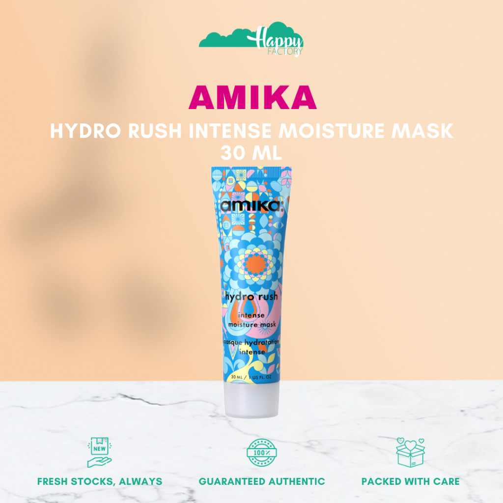 AMIKA Hydro Rush Intense Moisture Hair Mask with Hyaluronic Acid ...