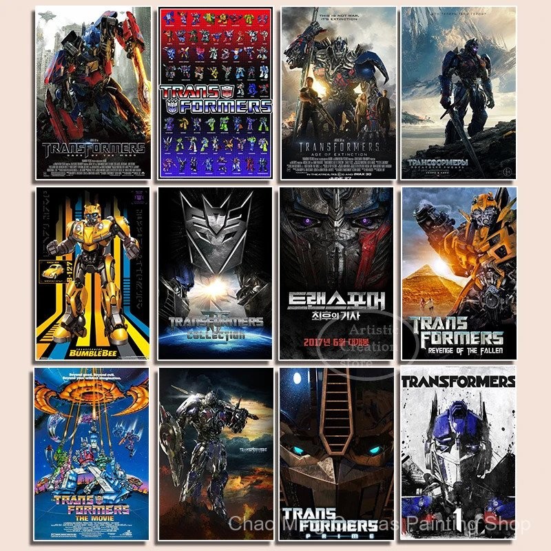 The Movie Original Classic Movie Poster Transformers Prin and Painting ...