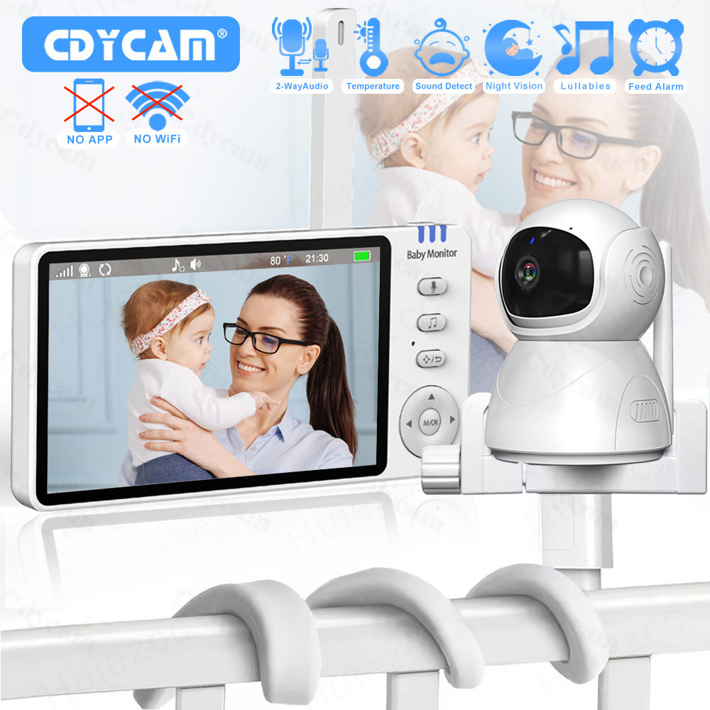 5.0 inch Baby Monitor With Camera 3500mAh Long Life Battery Two-Way ...
