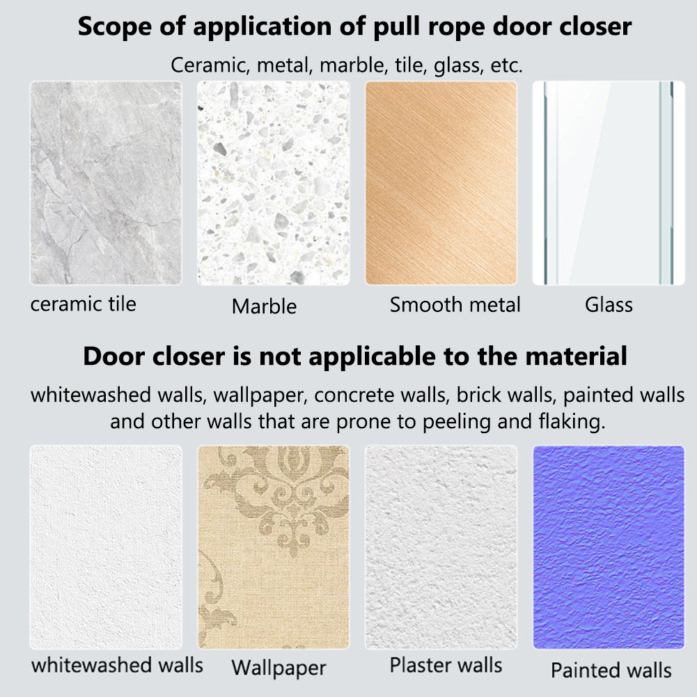 Shower Curtain Closer Automatic Screen Door Closer Multi-Function for ...