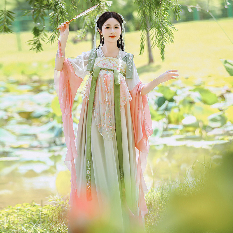 Original Hanfu Female Flower Language Ci Full Breast Chinese Elements ...