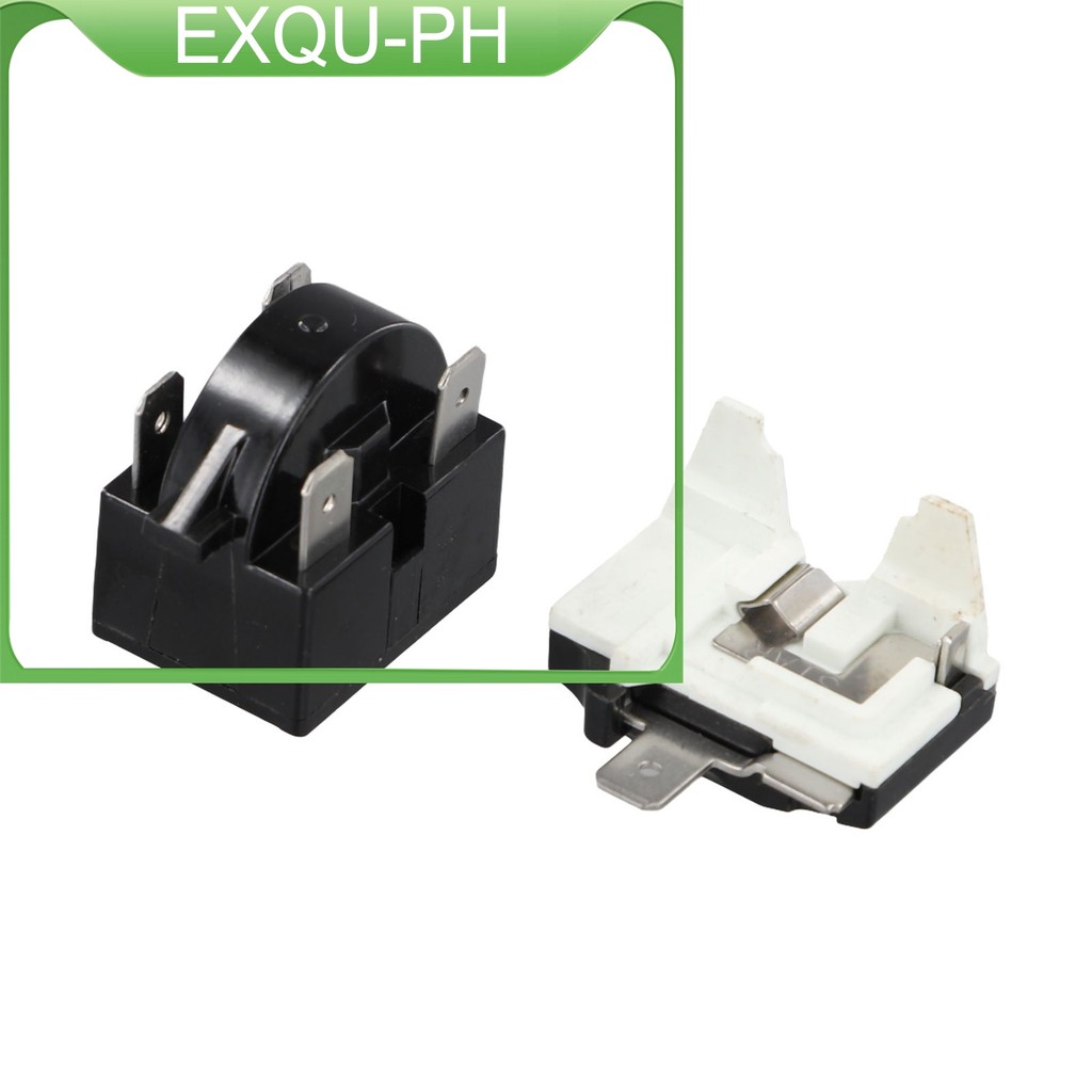 (EXQU-PH) Refrigerator PTC Starter Relay Replacement 2 Pins Compressor ...