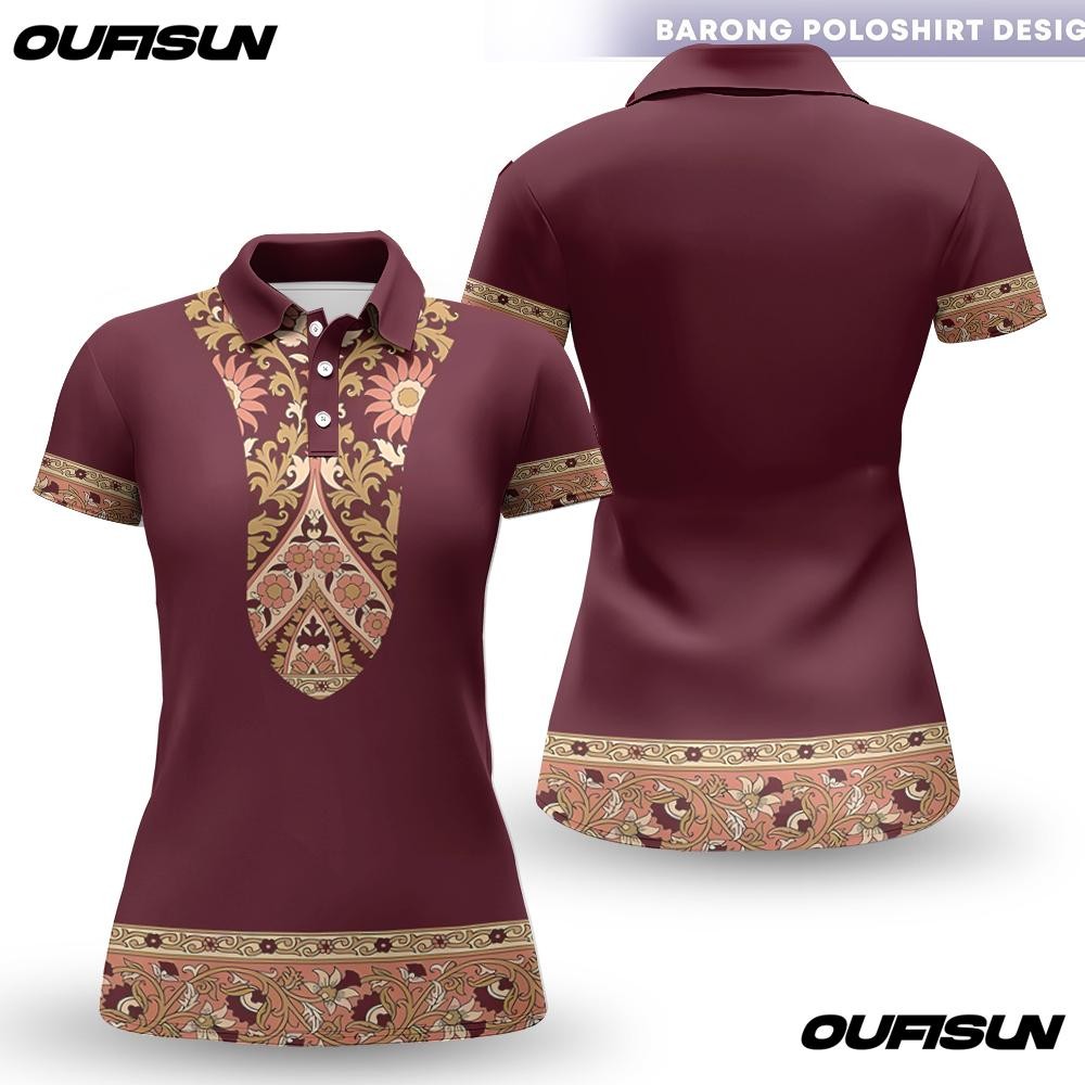 Barong Tagalog Modern Polo Asean Attire Shirt Women's Blouse 2025 Dry ...