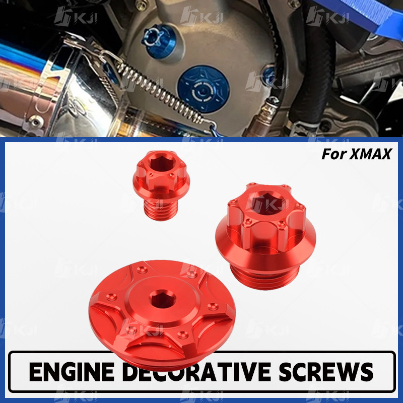 For Yamaha XMAX 300/250/125/400/TECH MAX Engine Screws Oil Filler Cap ...