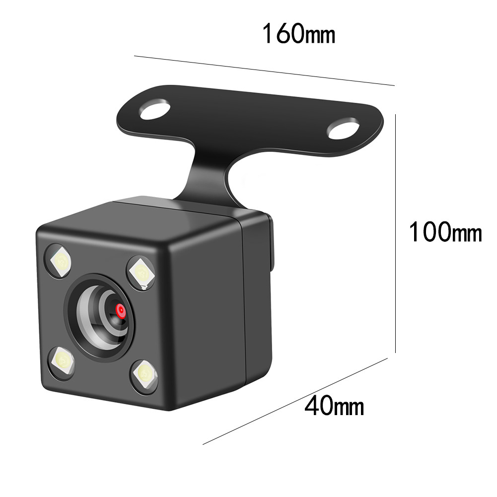 Universal Car Rear View Camera 4 LED Night Vision Backup Parking ...