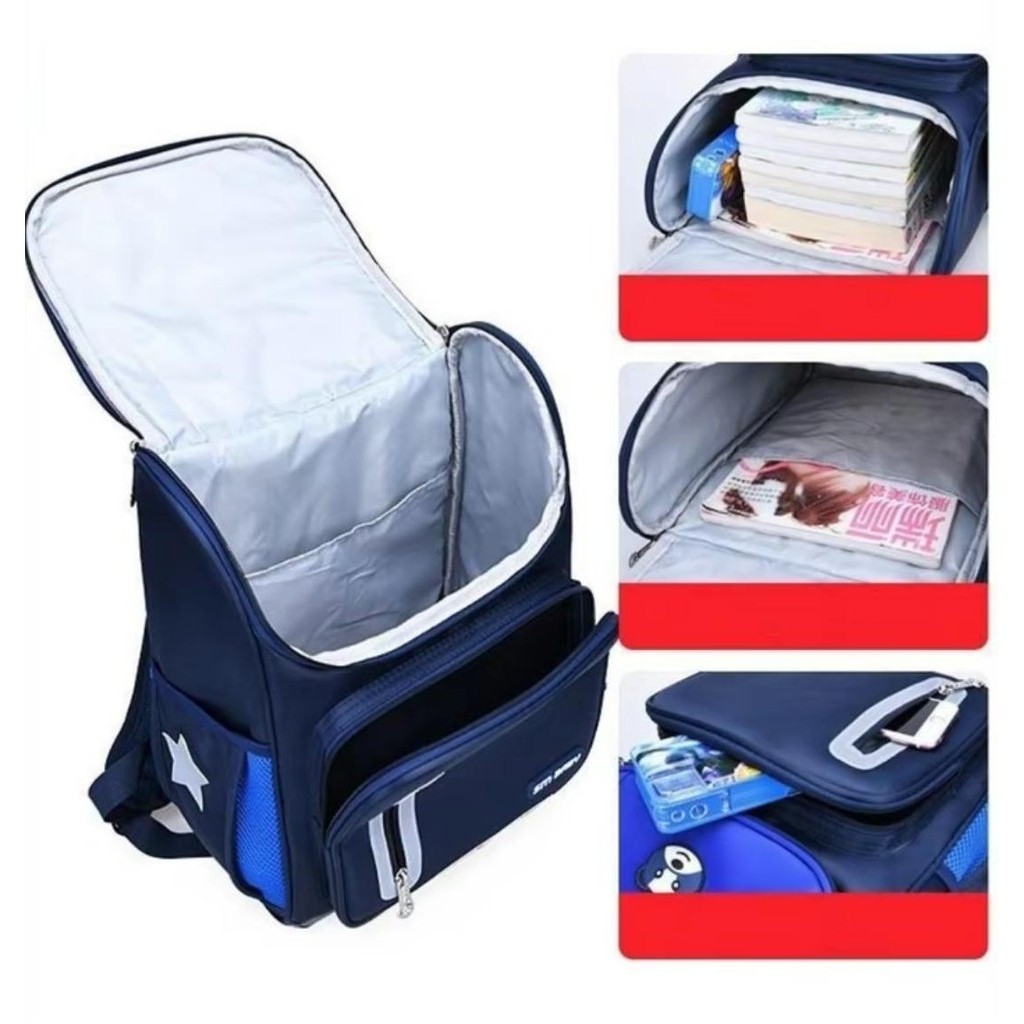 Mumu 9005 16Inch Students Back Pack Waterproof Unisex School Bag For ...