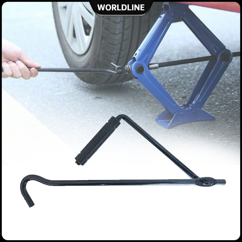 Car Hand Jack Rocker Foldable Car Metal Handle Scissors Jack Wrench For ...