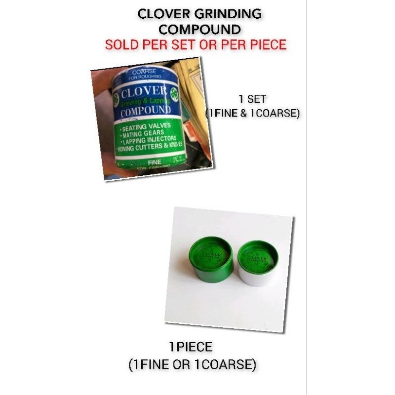CLOVER GRINDING COMPOUND & LAPPING CLEANING GREASE MIXED SOLD BY 1SET ...