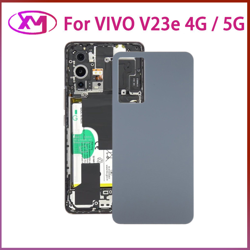 For vivo V23e 4G/V23e 5G OEM glass battery back cover (black) | Shopee ...
