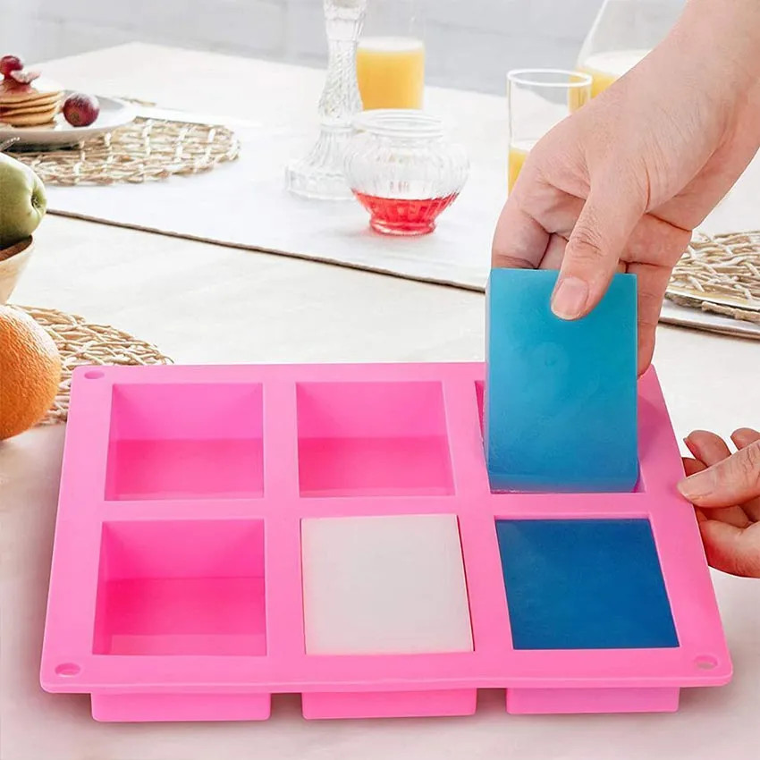 Bar Soap Silicone Molder Chocolate Molder Rectangle Cake Handmade DIY ...