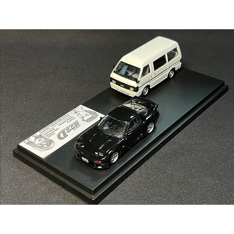 Japanese Animation Club 1/64 Initial D Volkswagen Support Van Mazda RX7 ...