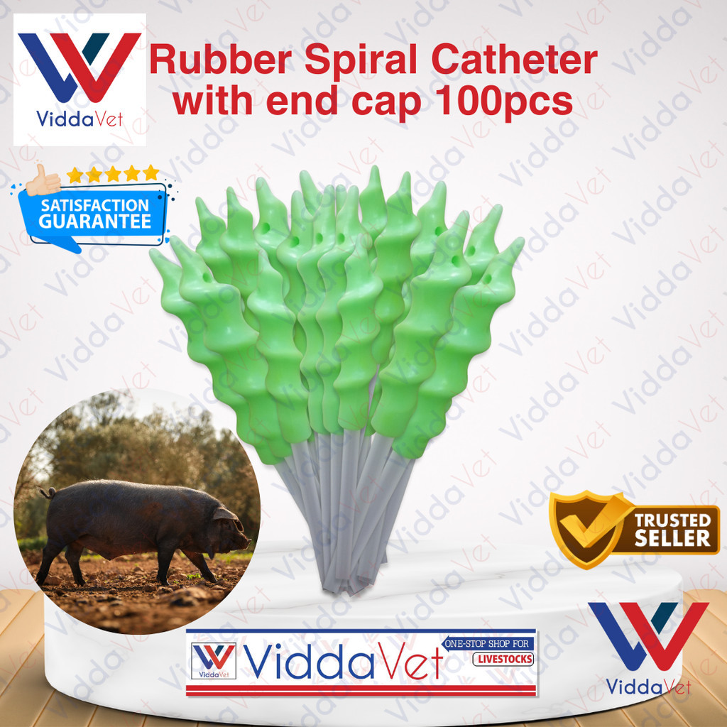 Viddavet Pig AI supplies Pig Spiral Catheter with end cap 100pcs for ...