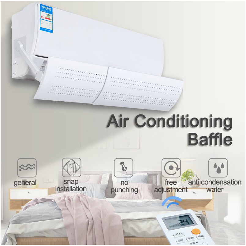 Adjustable Air Conditioner Deflector Windshield Air Conditioning Baffle ...