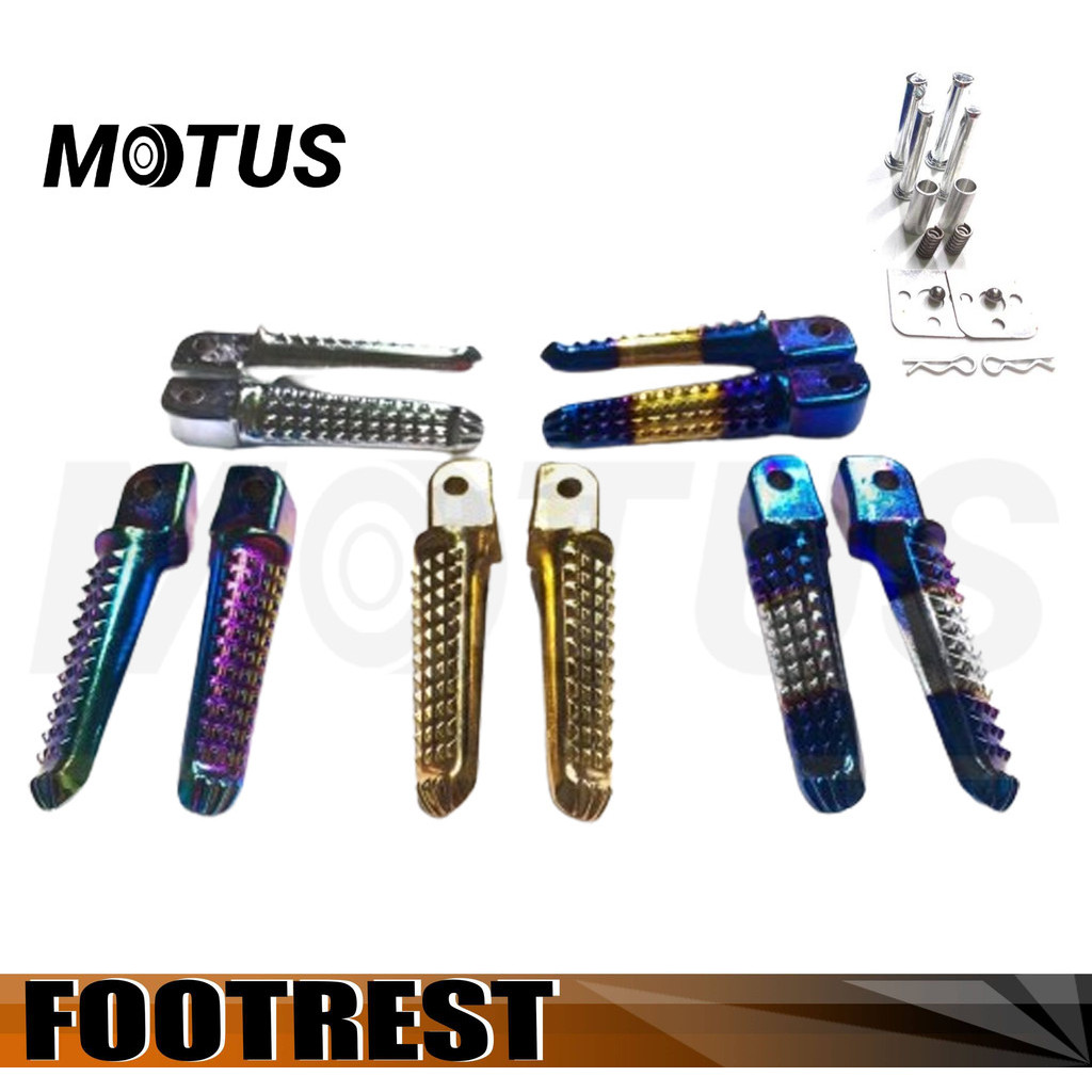 HIGH QUALITY Universal 1 Pair Motorcycle Rear Footrest Foot Pedal Alloy ...